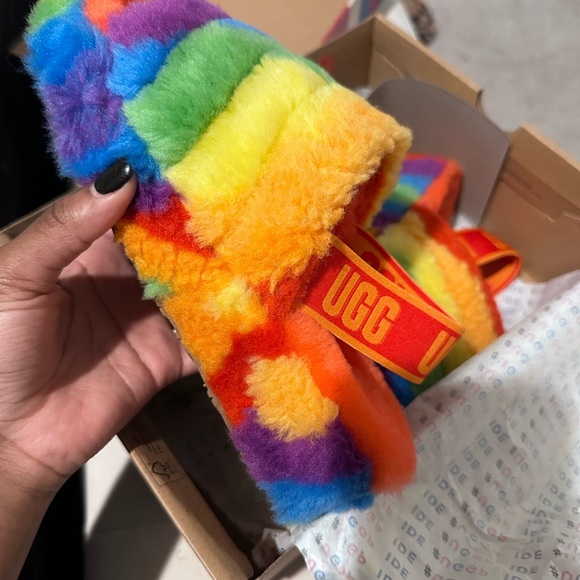 UGG | Shoes | Colorful Rainbow Womans Ugg Slippers | Poshmark